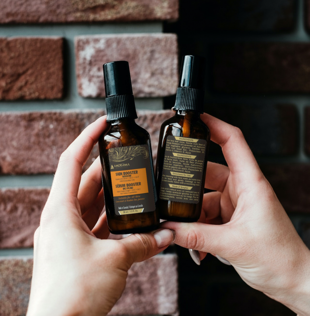 Skin Booster Serum with Vit C, E, Hyaluronic Acid. ayursudha